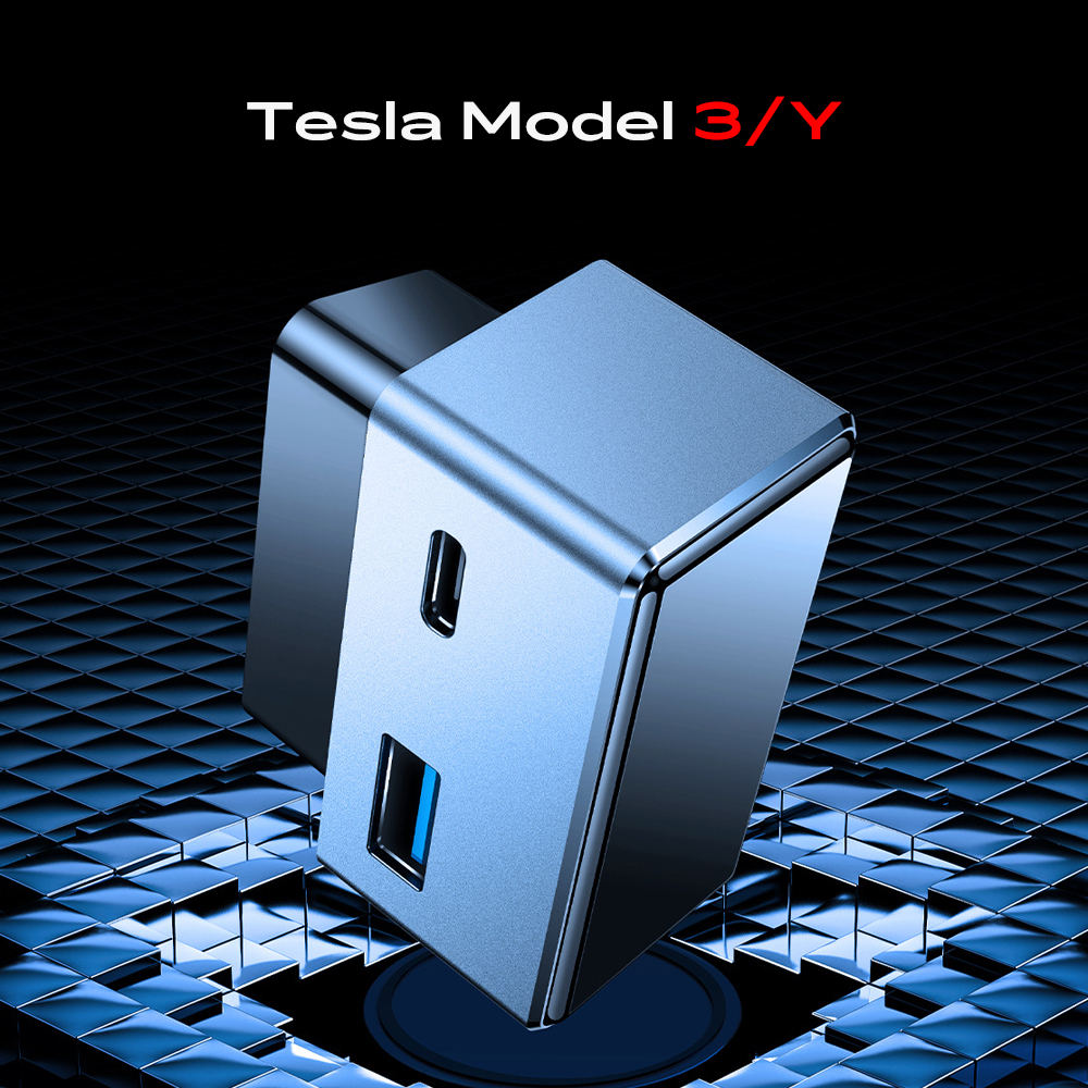 Tesla OBD พอร์ท USBฮับ รุ่นใหม่อัพเกรด Fast charge รองรับ Type C และ ...