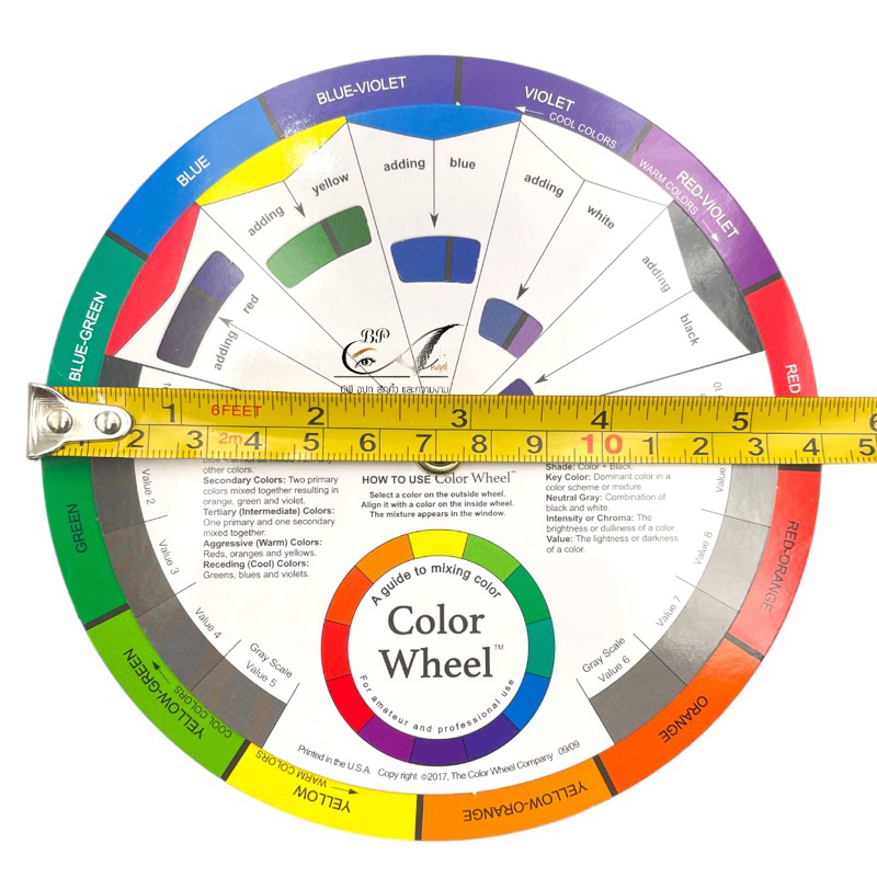 Color Wheel วงล้อเฉดสี สื่อผสมสีภาษาอังกฤษ | Shopee Thailand