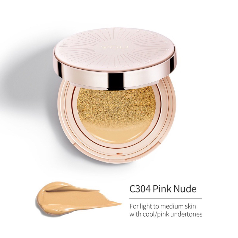 ส่งต่อ ของใหม่ สี C304 Pink Nude YOU NoutriWear+ Flawless Cushion ...