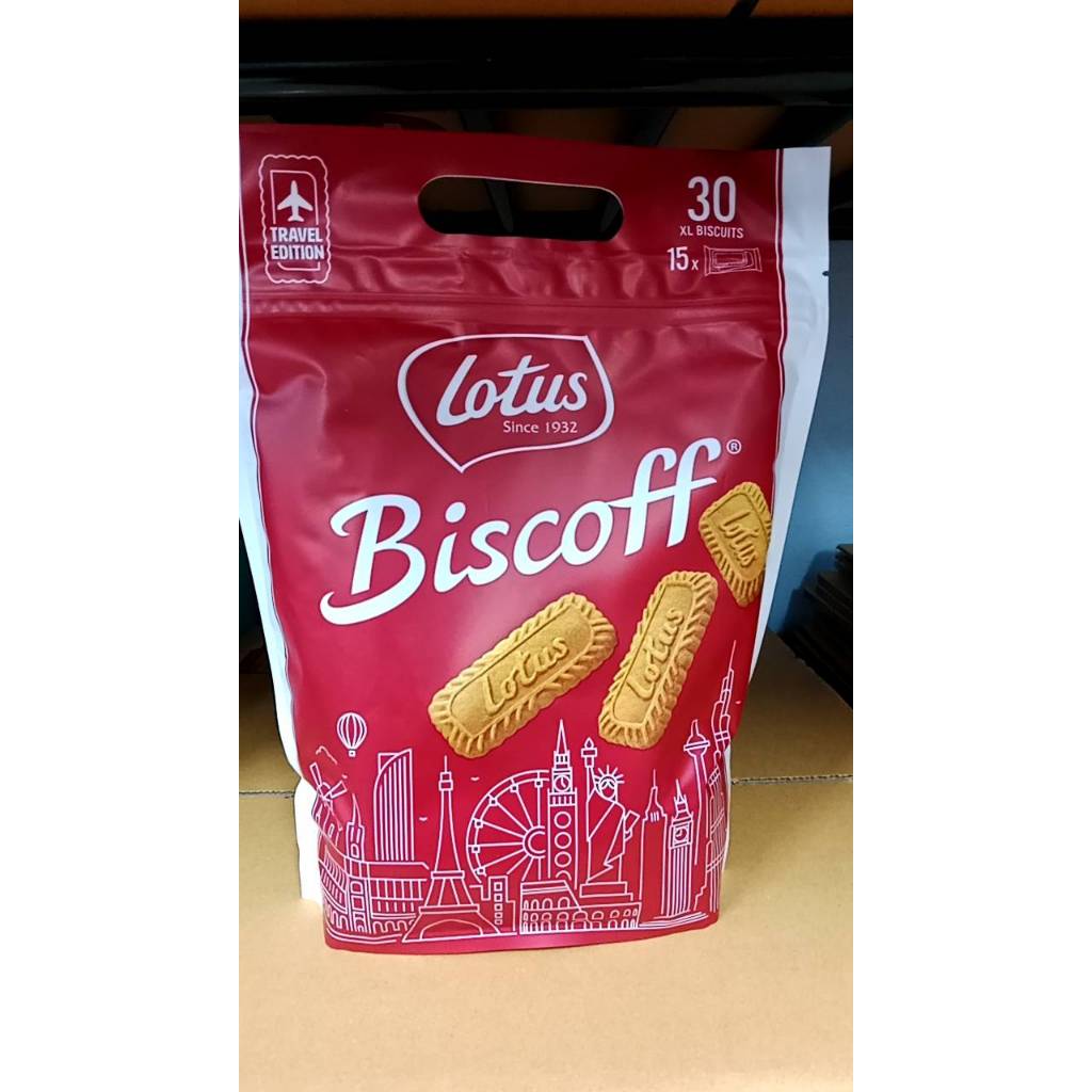 Lotus Biscoff Travel Edition XL Biscuits x30 Pieces 1 ห่อ มี 15 ห่อเล็ก ...