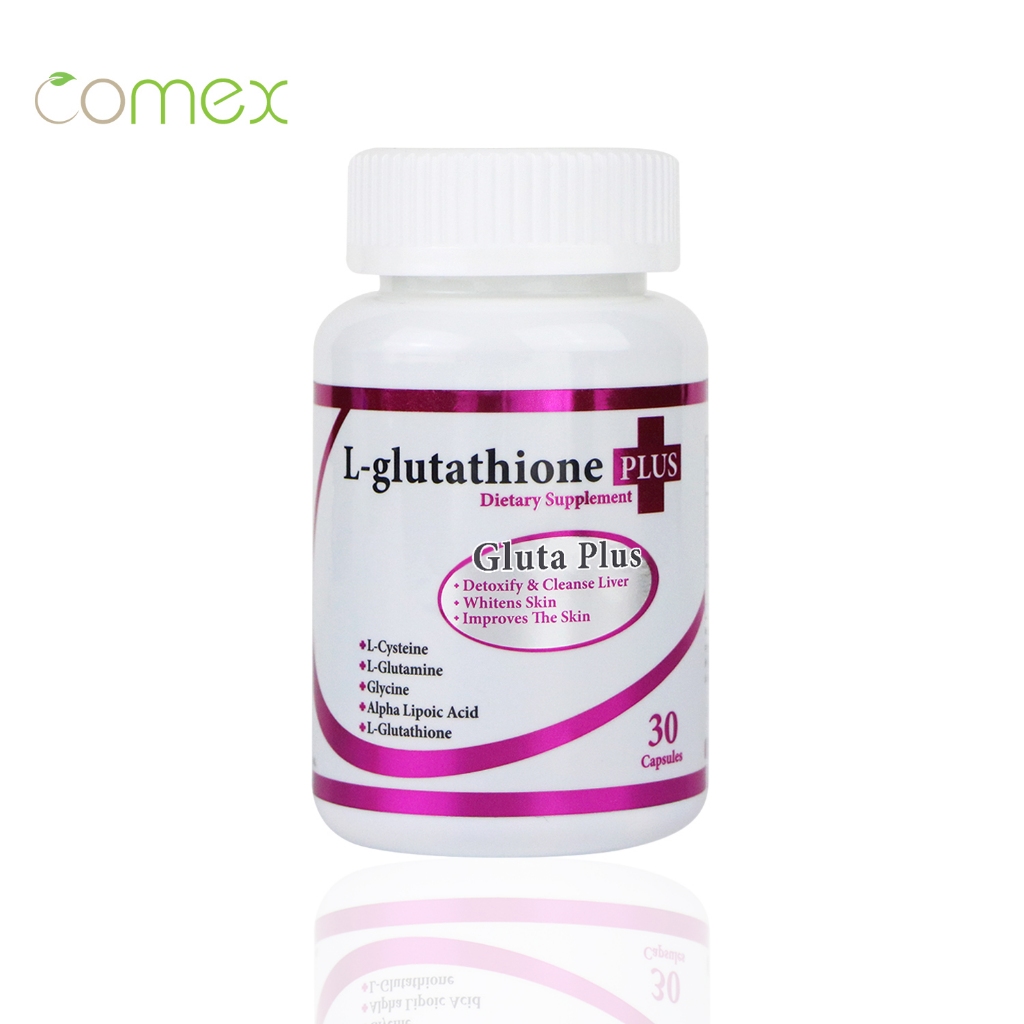 กลูต้า พลัส แอลกลูตาไธโอน x 1 ขวด Gluta Plus L-Glutathione โคเม็กซ์ ...