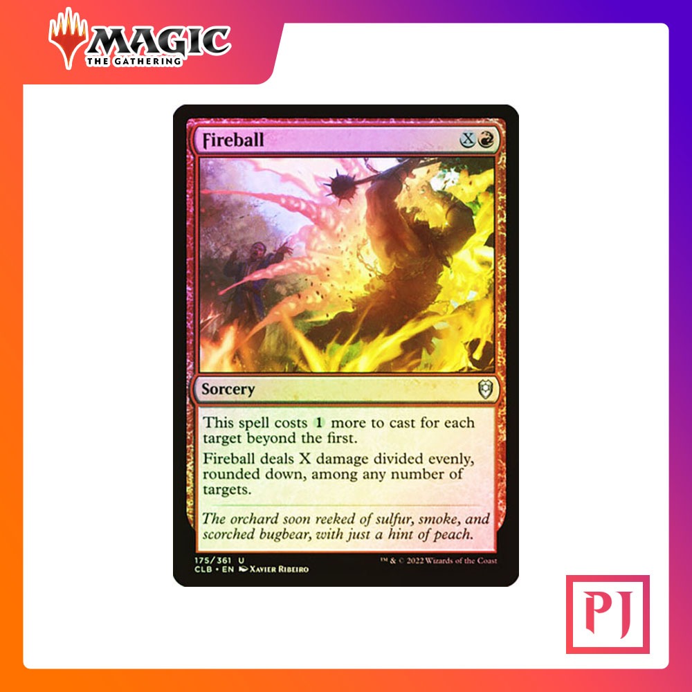 [MTG] Fireball [CLB] [RED] [UNCOM] [FOIL] [ENG] (การ์ดเมจิค / Magic the ...