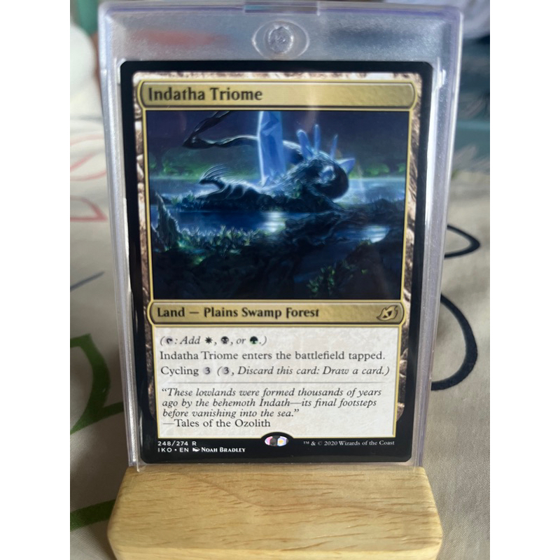 การ์ด MTG Indatha Triome Land Magic the Gathering EDH รุ่น Ikoria สภาพ ...