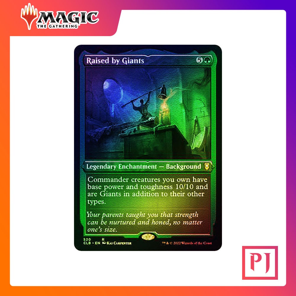 [MTG] Raised by Giants (Foil Etched) [CLB] [GREEN] [RARE] [FOIL] [ENG ...