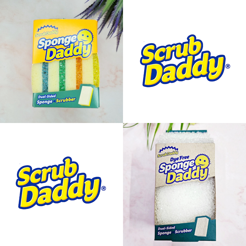 [Scrub Daddy®] Sponge Daddy Dual-Sided Sponge+Scrubber ฟองน้ำทำความ ...