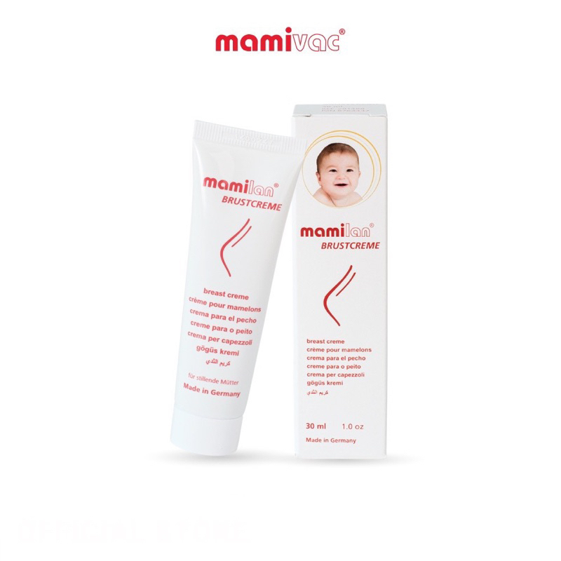 Mamivac Mamilan Breast Cream ครีมทาหัวนม 30 ml. เกรดการเเพทย์ป้องกัน ...