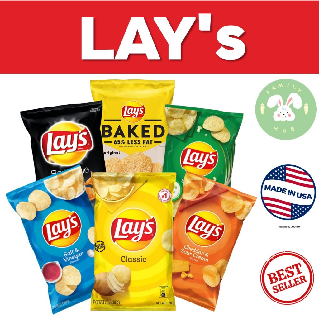 Lay USA เลย์อเมริกา 184.2g / Lay's Poppables White Cheddar, Sea Salt ...