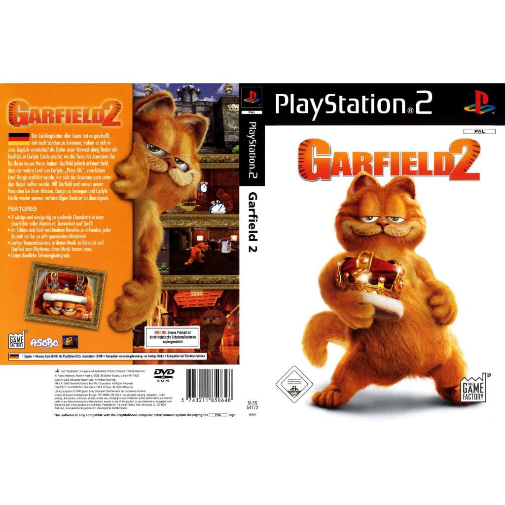 แผ่นเกมส์ PS2 Garfield 2 สกรีนแผ่น คุณภาพ ส่งไว (DVD) | Shopee Thailand