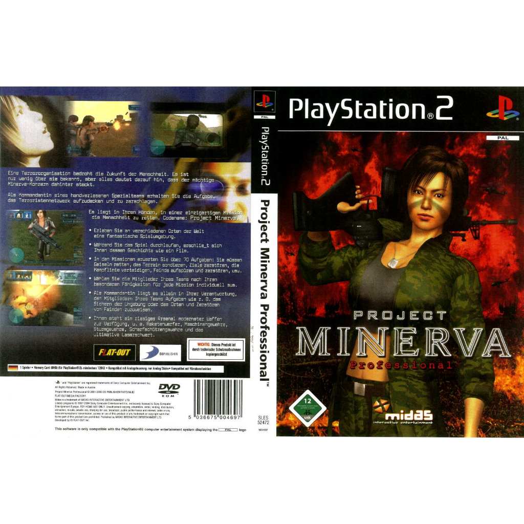 แผ่นเกมส์ PS2 Project Minerva Professional สกรีนแผ่น คุณภาพ ส่งไว (DVD ...
