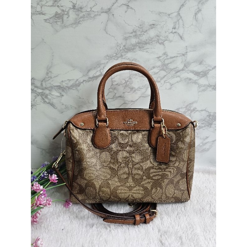 Mini Bennett Satchel in Signature Coach F36702 | Shopee Thailand