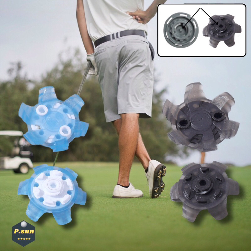 ปุ่มรองเท้ากอล์ฟ 14pcs. spikes cleats golf shoes fast twist insert ...
