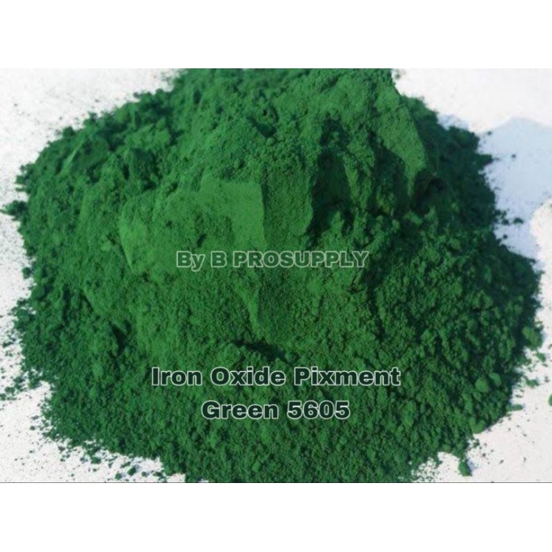 ผงสี สีฝุ่น ผสมปูนและคอนกรีต Iron Oxide Pigment Green 5605 | Shopee ...
