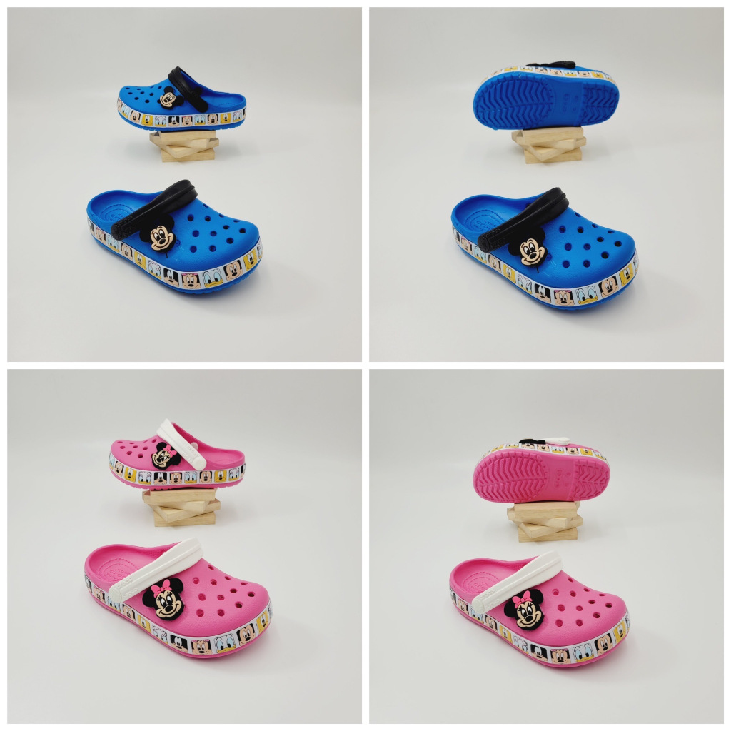 รองเท้าลำลองแฟชั่น เด็ก สไตล์ Crocs Fun Lab Mickey Mouse Band Clog Kids ...