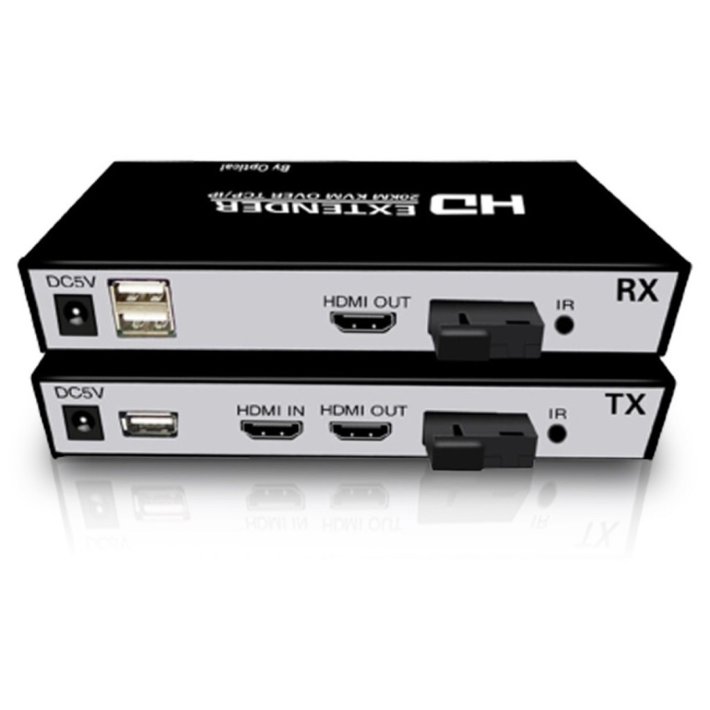 HDMI + USB FIBER EXTENDER 1080P 20KM | Shopee Thailand
