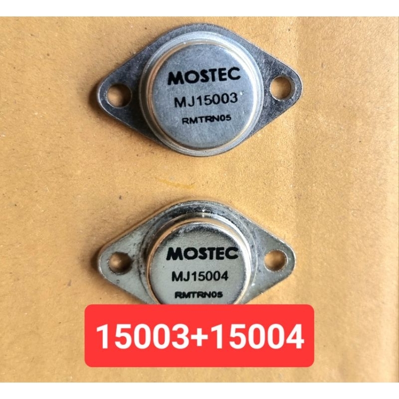 MJ15003 - MJ15004 ตัวหนาของแท้ MOSTEC ล้างสต็อก 20a 140v 200w. | Shopee ...