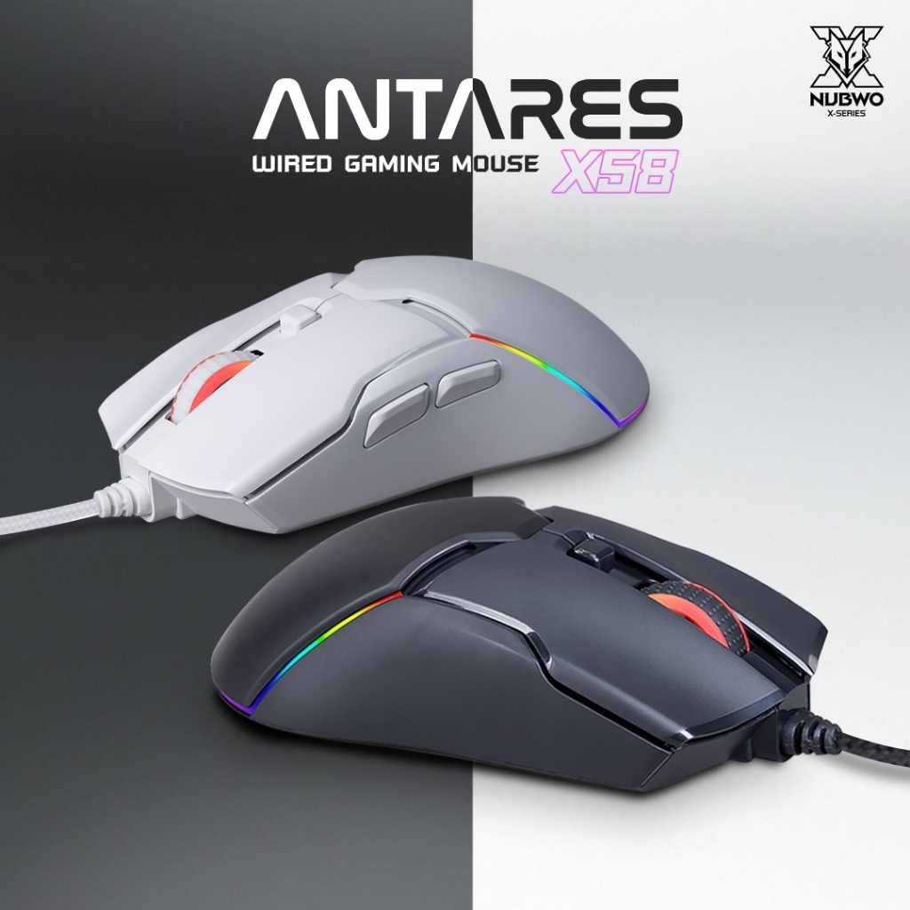 NUBWO X58 ANTARES Wireless/Wired Dual Mode Gaming Mouse เมาส์เกมมิ่งไร้ ...