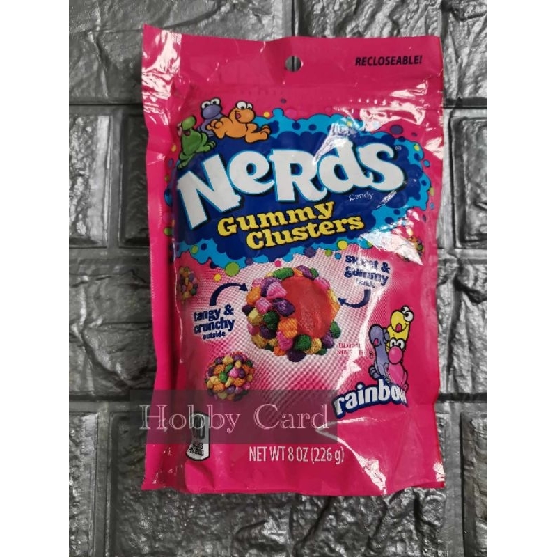 พร้อมส่งในไทย Nerds Gummy Clusters Rainbow ถุงใหญ่ 8 oz 226 g. US candy ...