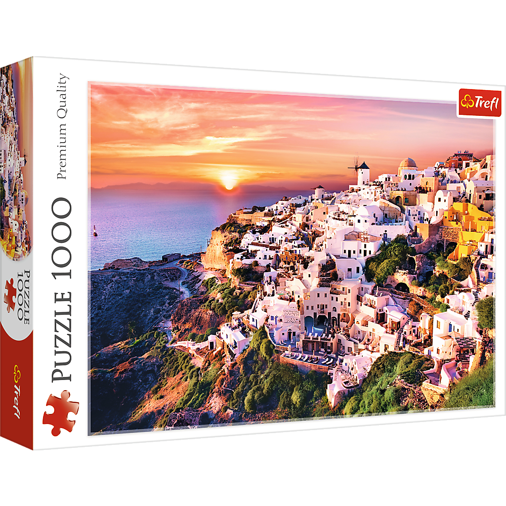 TREFL Jigsaw จิ๊กซอว์ จำนวน 1000 ชิ้น รุ่น Sunset Over Santorini ...