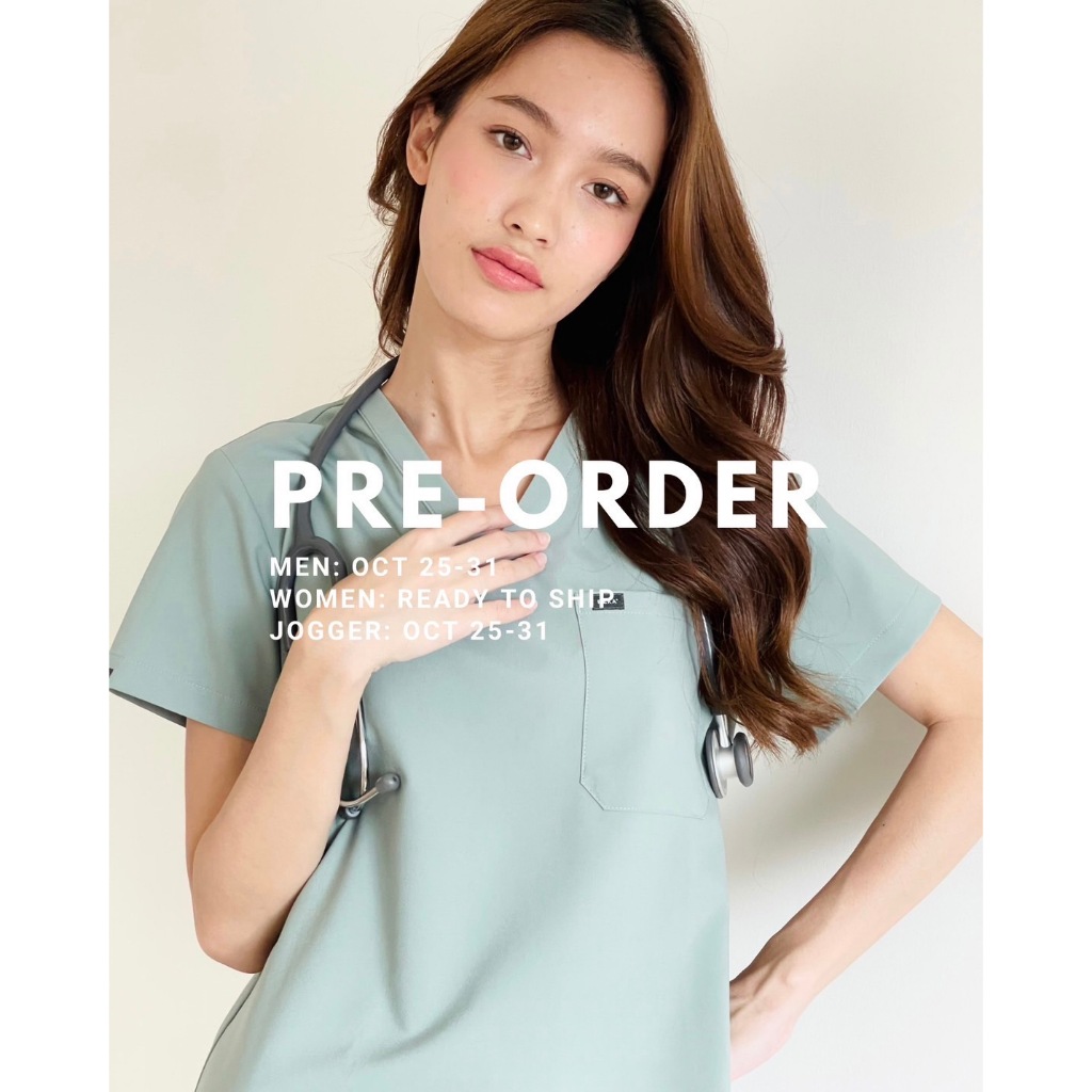 REKA SCRUBS - สี Posh Green - BEATRIX (ชุดสครับแพทย์ พยาบาล พร้อมปัก ...