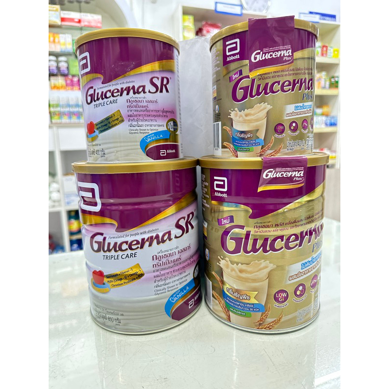 Glucerna SR ,Glucerna Plus 400 g ,850 g อาหารทดแทนสูตรครบถ้วน ,สำหรับ ...