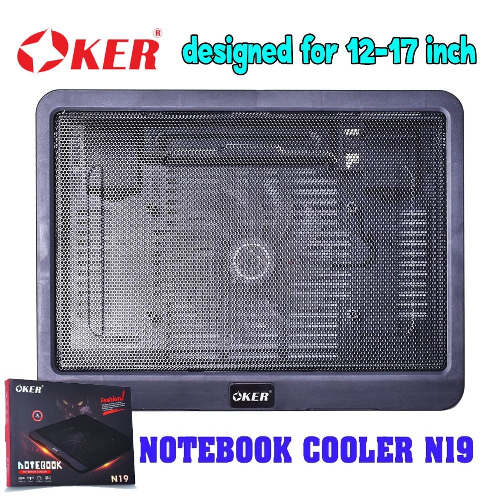 Oker พัดลมระบายความร้อน Notebook Cooling รุ่น Oker N19 | Shopee Thailand