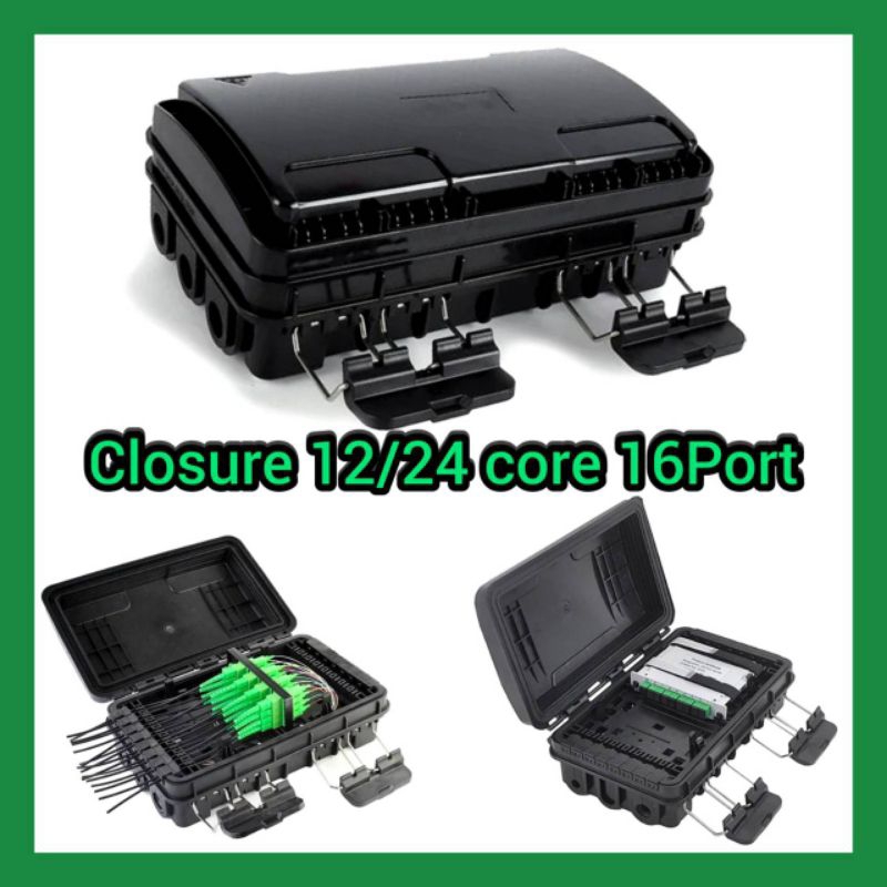 Closure 12/24 Core 16 Port กล่องกระจายไฟเบอร์ | Shopee Thailand