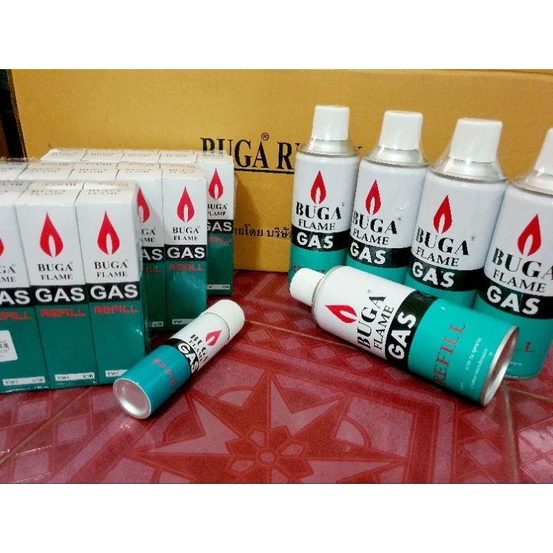 Buga Flame GAS แก๊สกระป๋องพร้อมใช้งาน | Shopee Thailand