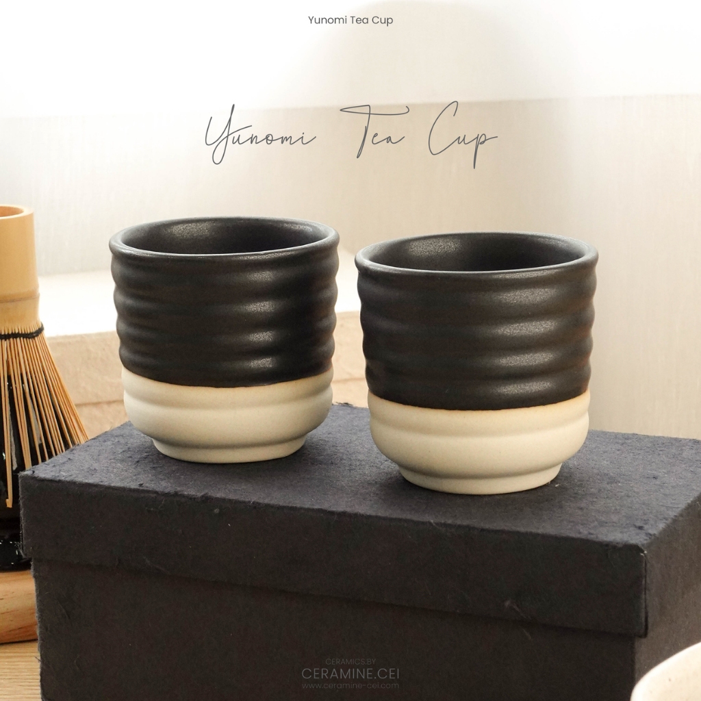 Little Yunomi Box Set ชุดถ้วยน้ำชาเซรามิค ลายลอนสไตล์ญี่ปุ่น พร้อมกล่อง ...