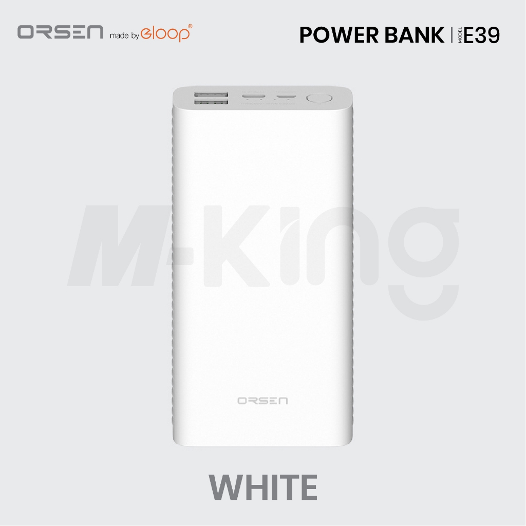 Orsen by Eloop E39 แบตสำรอง 20000mAh Power Bank ของแท้ 100% พาวเวอร์แบงค์ USB Type C ชาร์จเร็ว ...
