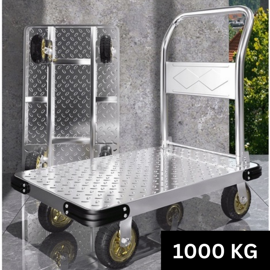 🔥NEW🔥รถเข็นTrolley Portable 500KG/1000KG Hand Truck PVC Foldable Iron ...