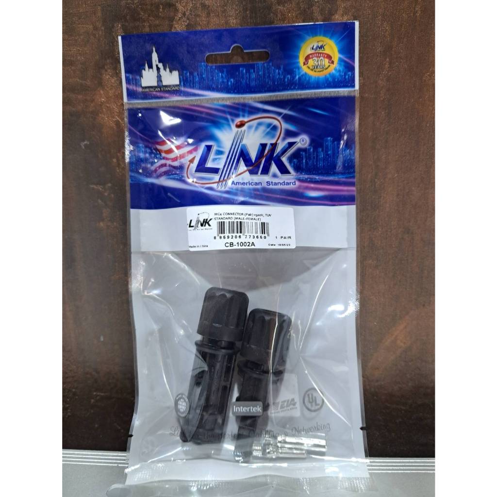 Link mc4 connector ของเเท้ 100% อุปกรณ์ขั้วต่อแผงโซล่าเซลล์ | Shopee Thailand