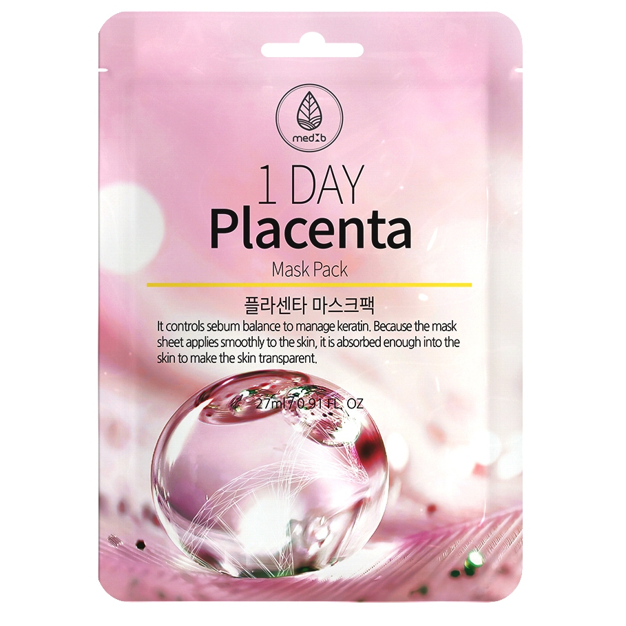 MEDB เมดบี วัน เดย์ พลาเซนต้า มาส์ก แพค 1 Day Placenta Mask Pack (25 ml ...