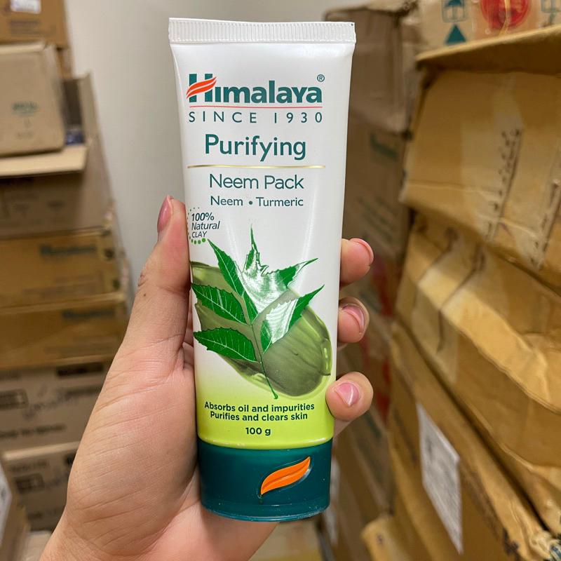 Himalaya Purifying Neem Pack 50g/100 gมาร์คพอกหน้าแล้วล้างออก ลดสิว ลด ...