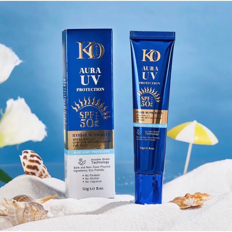 กันเเดดออร่า (ตัวใหม่) เคโอริช UV Protection KO RICH SPF 50. ขนาด 30 g. | Shopee Thailand