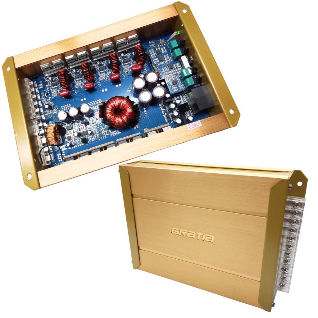 เพาเวอร์แอมป์ขับกลาง GRATIA รุ่น GT-967.4D Class D 4CH ระบบมอสเฟต | Shopee Thailand