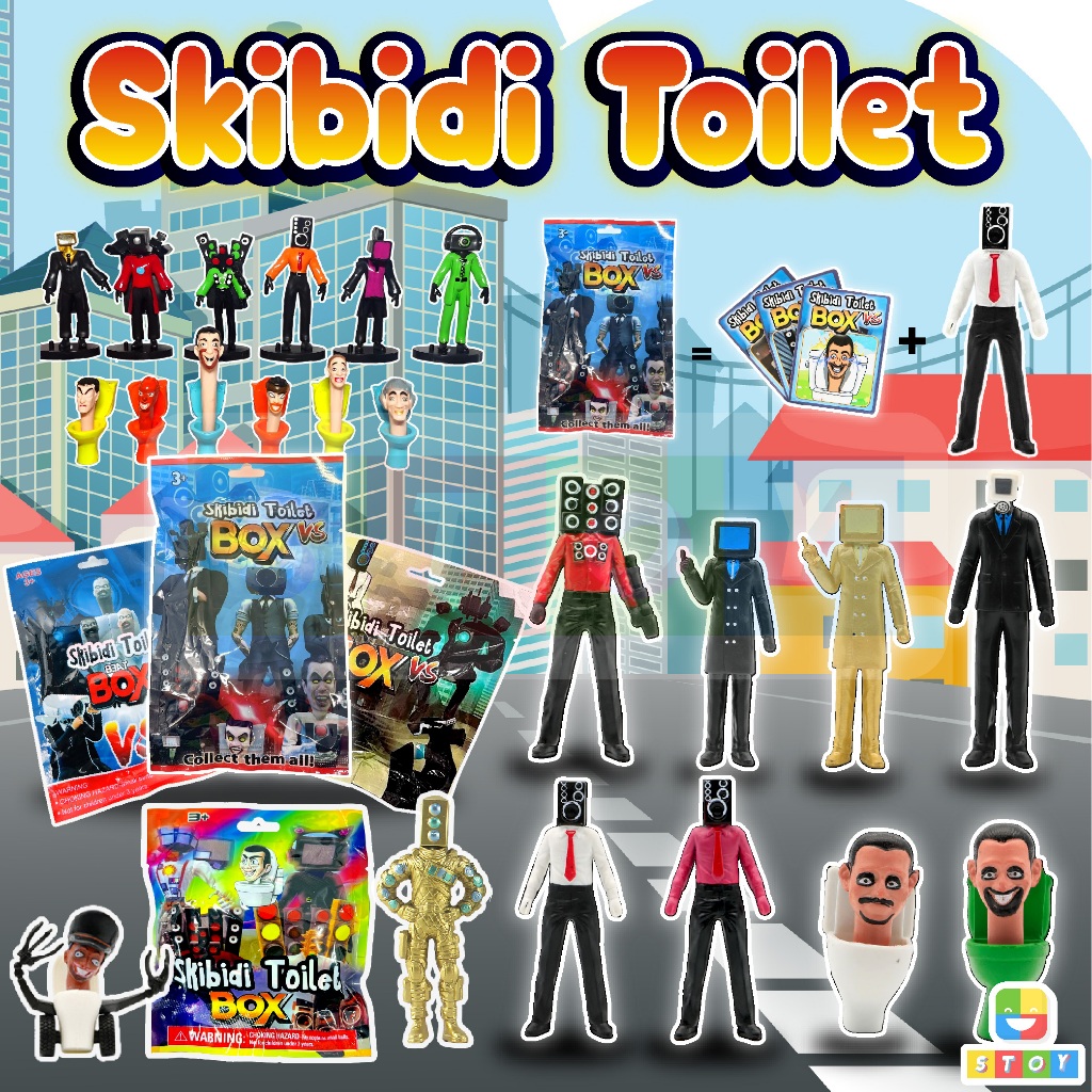 Skibidi Toilet Box สกีบิดี้ แบบซอง เซอร์ไพรส์ โมเดลตุ๊กตาฟิกเกอร์ งานดี ...