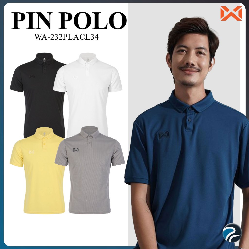 **ส่งฟรีไม่มีขั้นต่ำ**เสื้อโปโลวอริกซ์ WARRIX WA-232PLACL34 รุ่น PIN POLO รุ่นใหม่ล่าสุด สีใหม่ ...