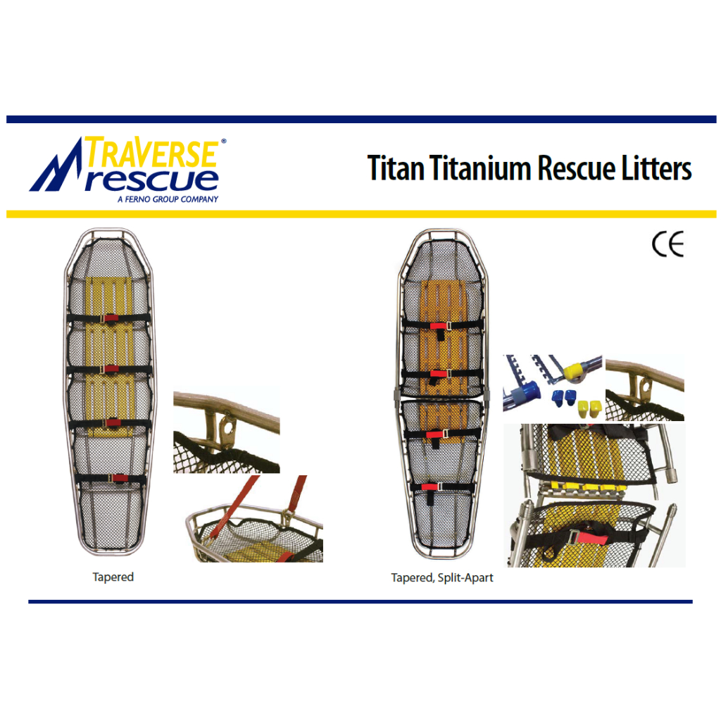 Traverse Rescue Titan Titanium Rescue Litter, Titanium ชุดเปลตะกร้า ...