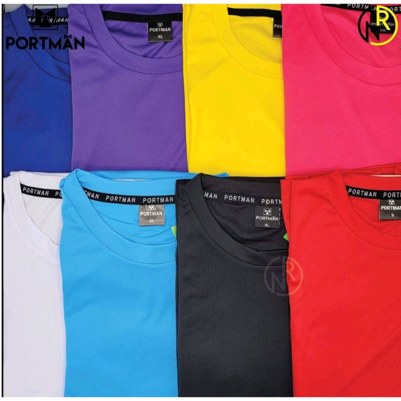 เสื้อคอกลมสีล้วน ผ้าไมโครเกรดA ผ้าไม่เป็นขน ทรงสวย ใส่สบาย PM T6401 ใส่ออกกำลังกาย ใส่เล่นได้ ...