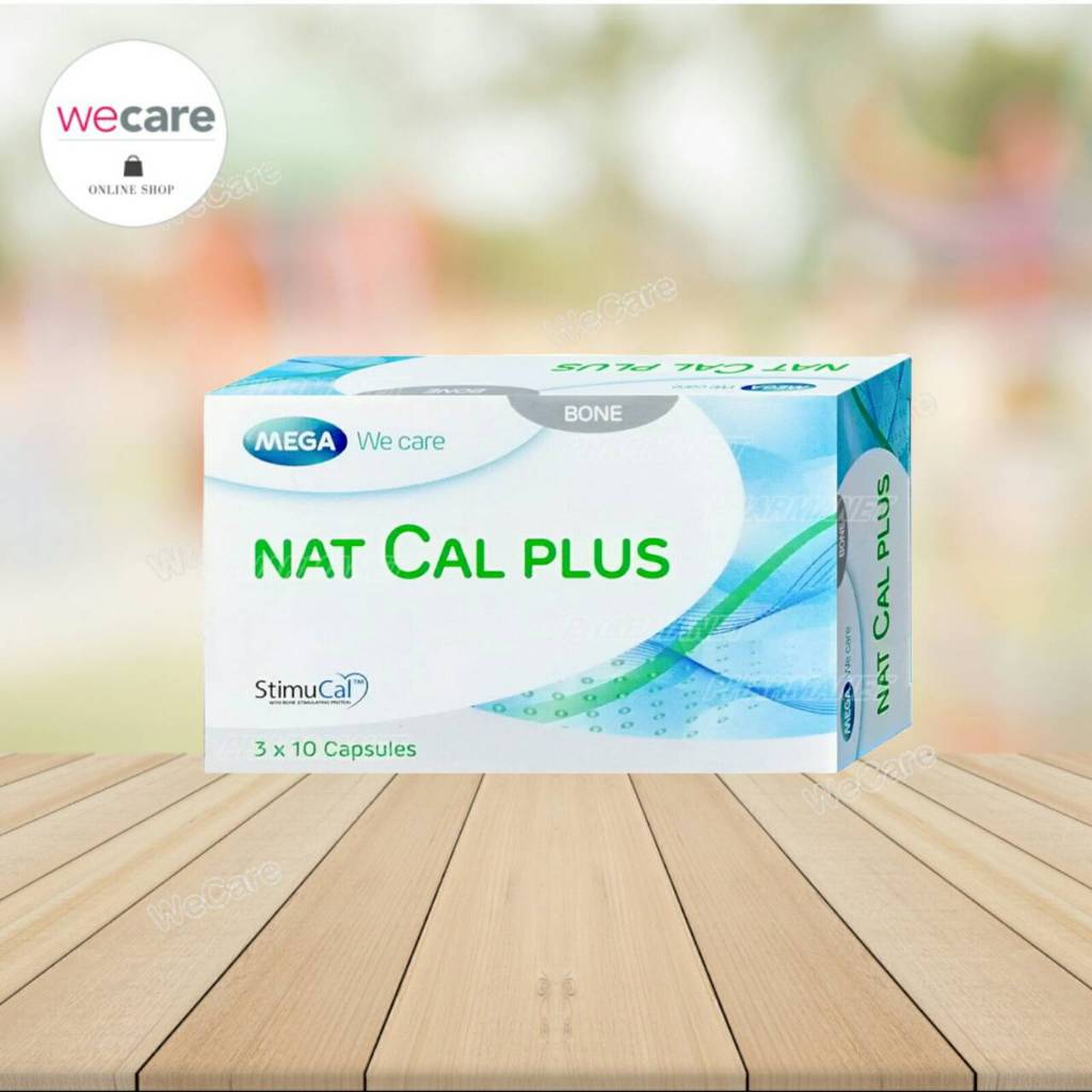 Mega We Care Nat Cal Plus เมก้า วีแคร์ แนท แคล พลัส 30 แคปซูล แคลเซียม ...