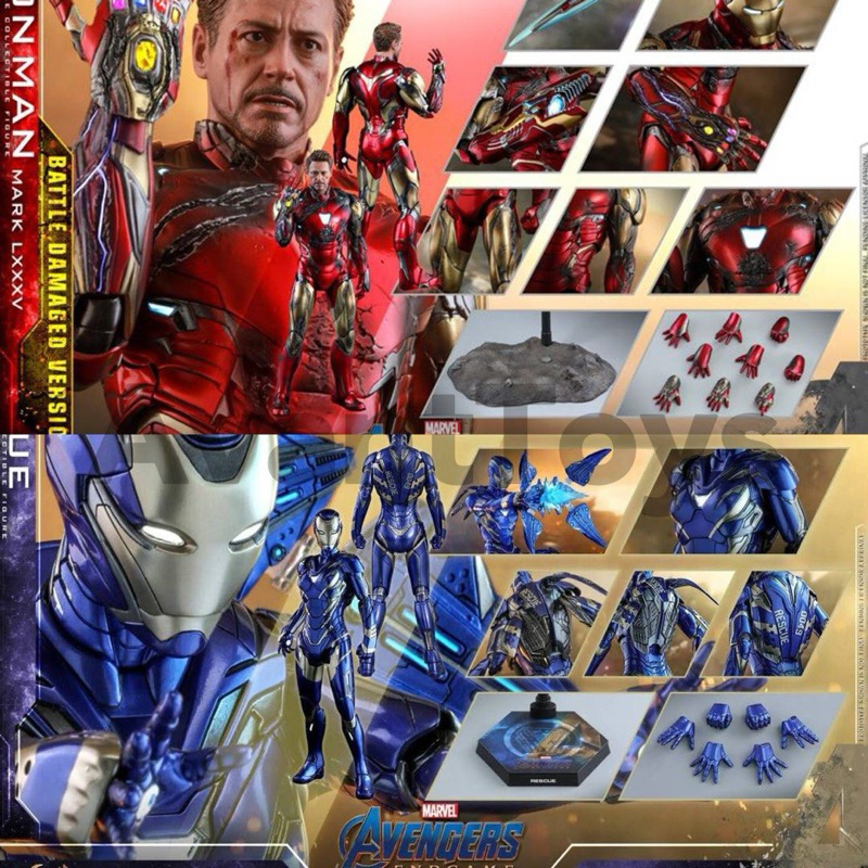 [Pre-order] Hottoys Endgame Ironman Mk85 BD + Mk49 Rescue | Shopee Thailand