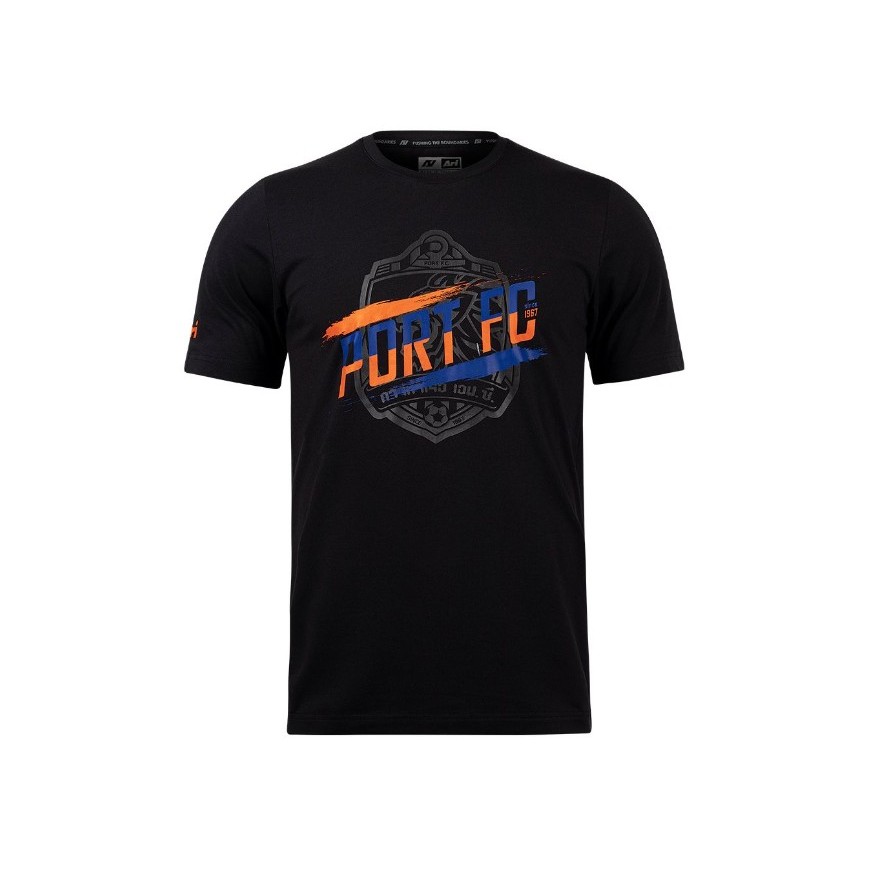 ARI PORT FC 2021/2022 TEE - BLACK/BLUE/ORANGE | Shopee Thailand