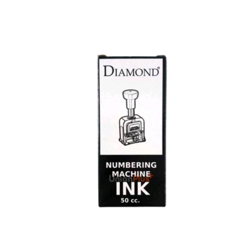 หมึกเติมเครื่องตีเบอร์ ไดมอน สีดำ DIAMOND INK Numbering Machine 50 ซีซี ...