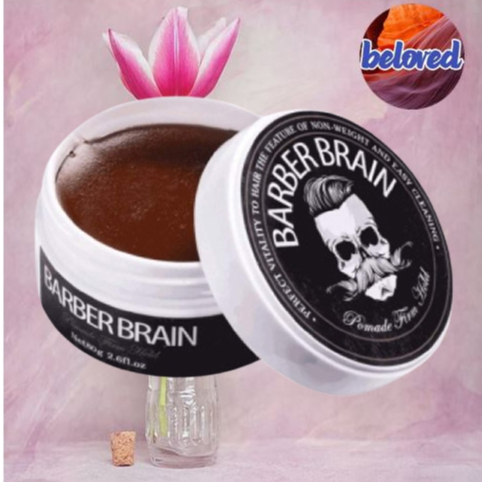 BARBER BRAIN Pomade Firm Hold 80 g แว๊กซ์จัดแต่งทรงผมผู้ชายแท้ | Shopee ...