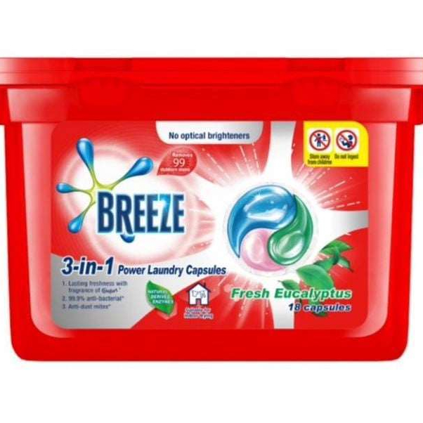 Breeze Capsule 3in1 ตัวนำเข้า ฆ่าเชื้อโรคได้ 99.99% ป้องกันไรฝุ่นได้ 1 ...
