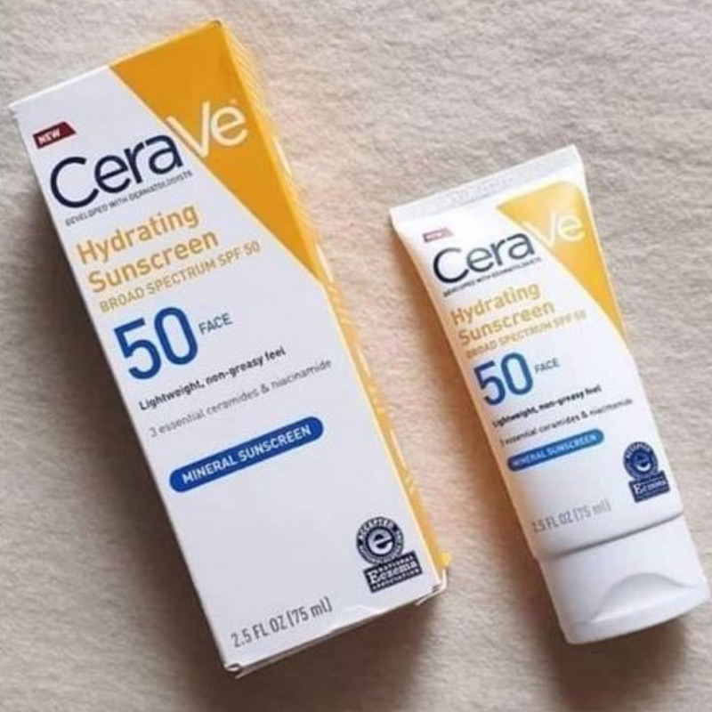 CERAVE SPF 50 Tinted Hydrating Mineral Sunscreen for Face | Shopee Thailand