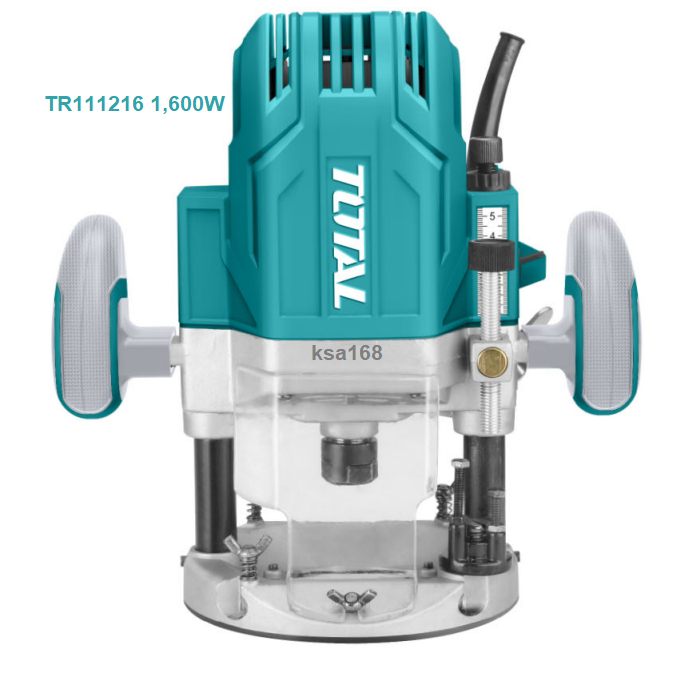 TOTAL เครื่องเซาะร่องไม้ เราเตอร์ไฟฟ้า ขนาด 1/2 นิ้ว 1,600W รุ่น ...