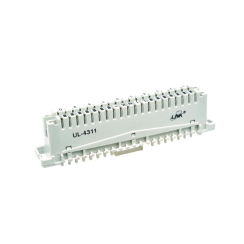 LINK UL-4311 TELEPHONE CONNECTION MODULE 10 Pair / LINK UL-8201 Back Mount Frame 1 Pos. deep 22 ...