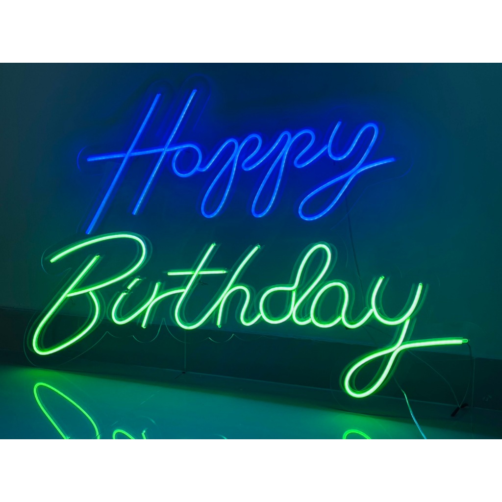 ป้าย Happy Brith อะคริลิค ไฟ FLEX ขนาด 100x70 cm. | Shopee Thailand