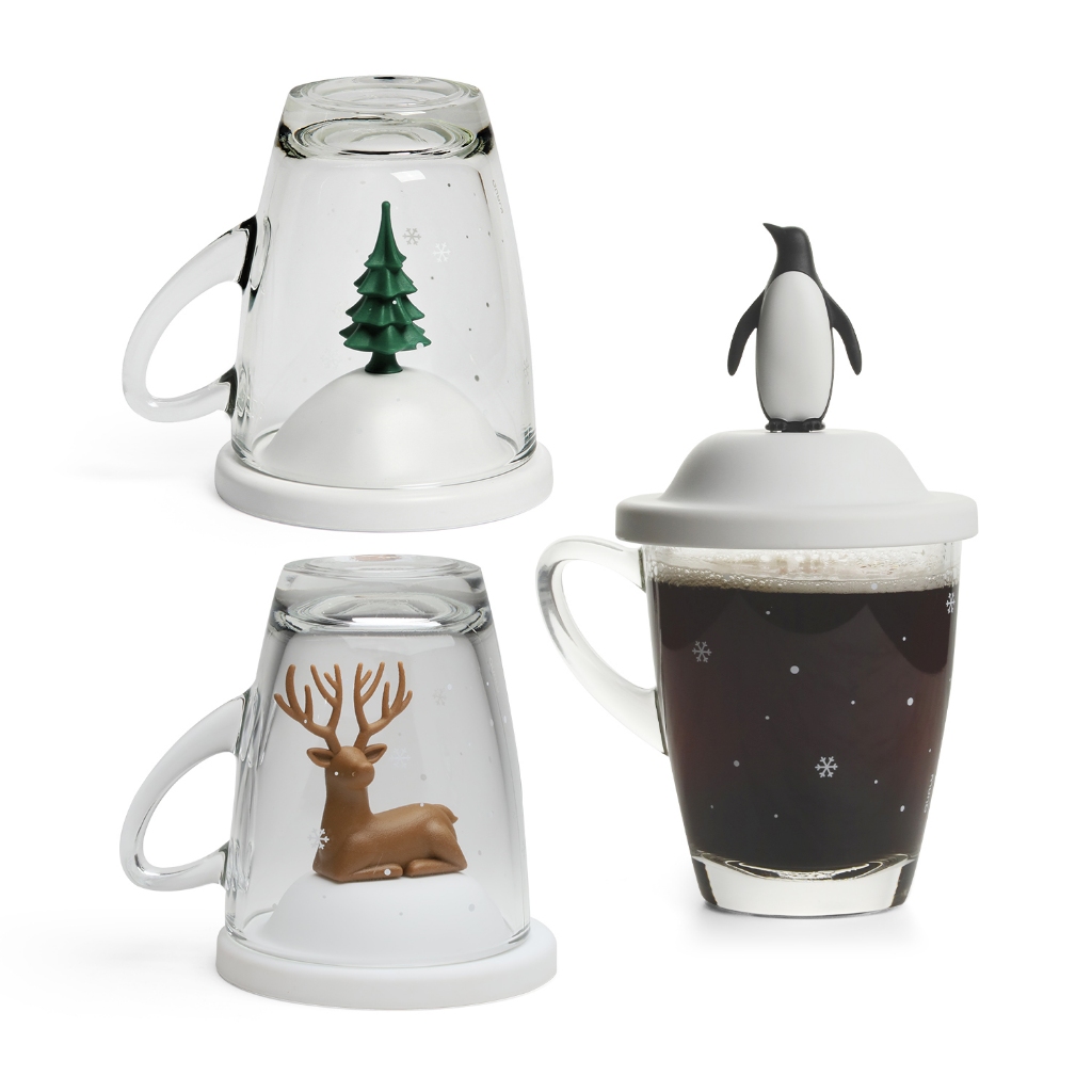 Winter Mug Set (3 pcs/set) - แก้วพร้อมฝาปิด เซท 3 ชิ้น รุ่นฤดูหนาว ...